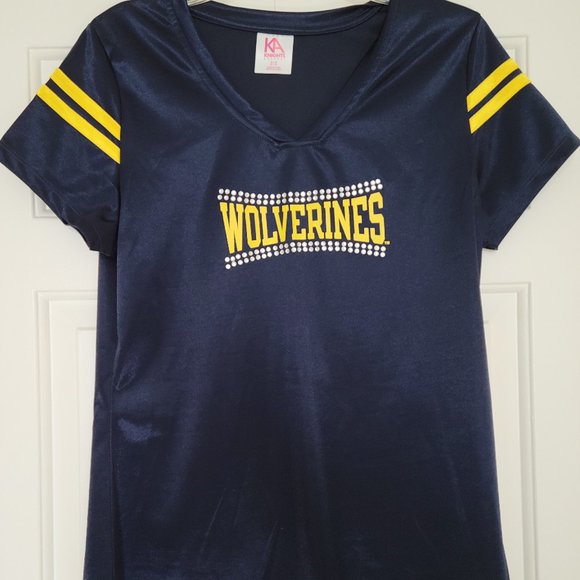 Knights Apparel | Tops | University Of Michigan Bling Rhinestone Silky ...